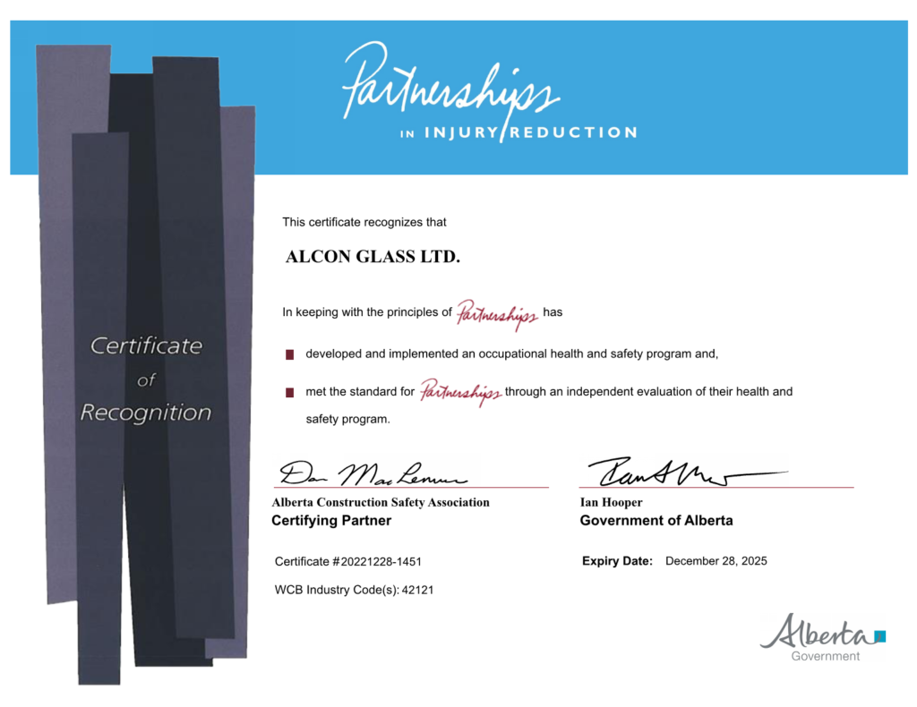 Safety – Alcon Glass